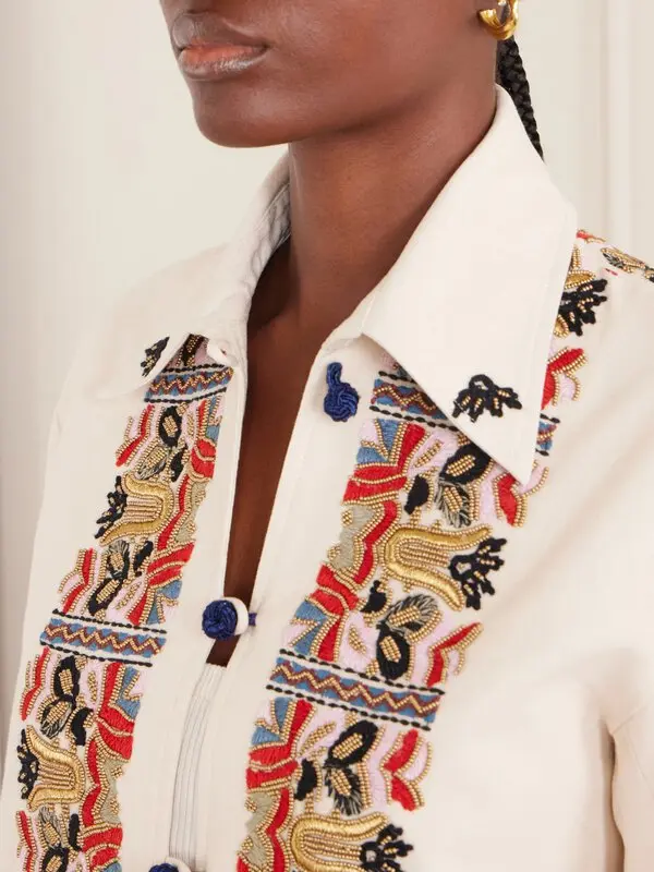 Alix Of Bohemia Jude Baroque Embroidered Cotton Jacket