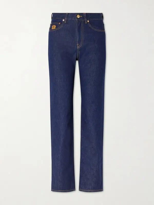 BLAZÉ MILANO Mid-rise Straight-leg Jeans - Blue