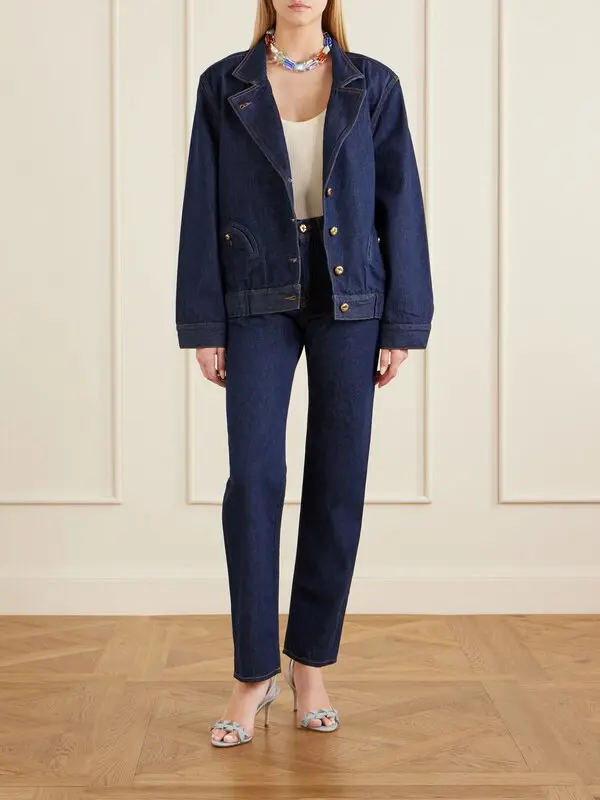 BLAZÉ MILANO Mid-rise Straight-leg Jeans - Blue