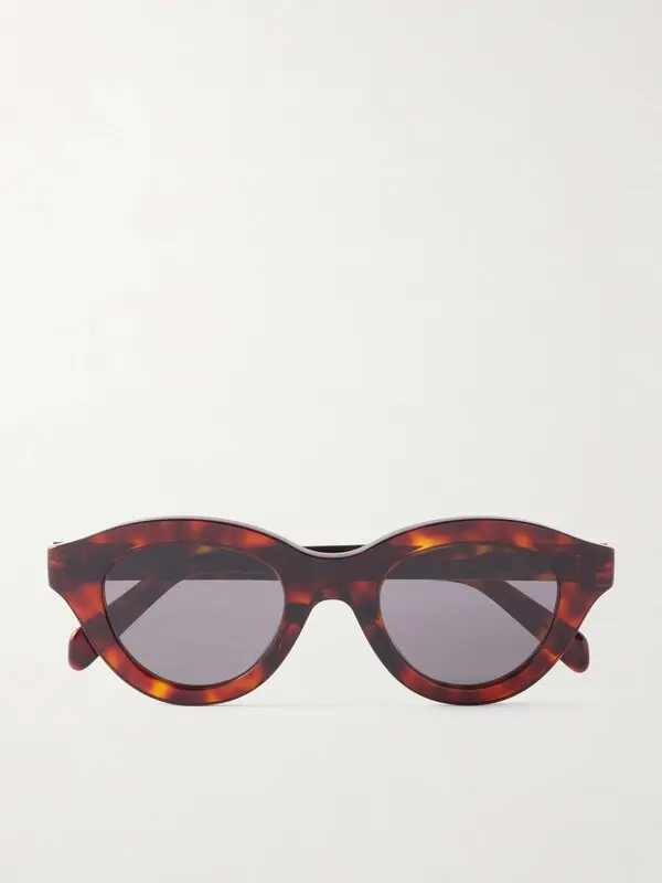 Celine Round-frame Sunglasses - Tortoiseshell