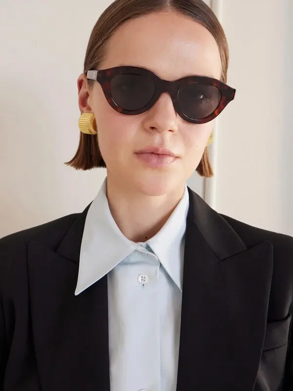 Celine Round-frame Acetate Sunglasses