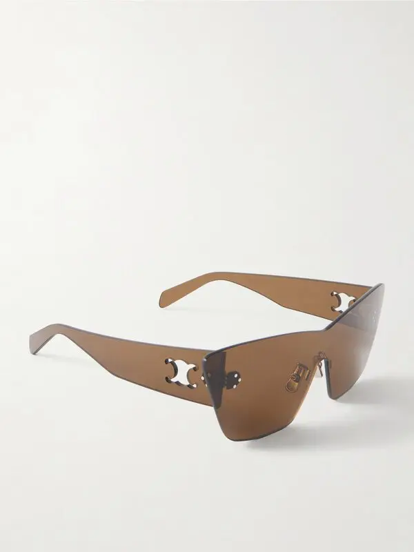 Celine D-shape Sunglasses - Brown