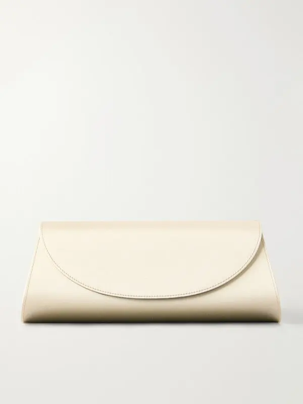 HUNTING SEASON Opera Satin Clutch - Neutrals