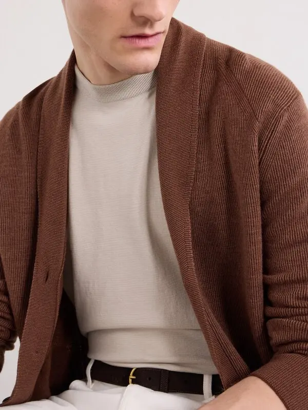 Brioni Knitted Cotton T-shirt