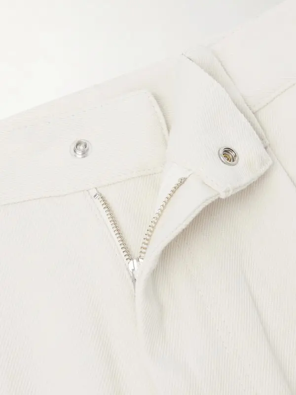 ATON Wide-leg Cotton-twill Trousers