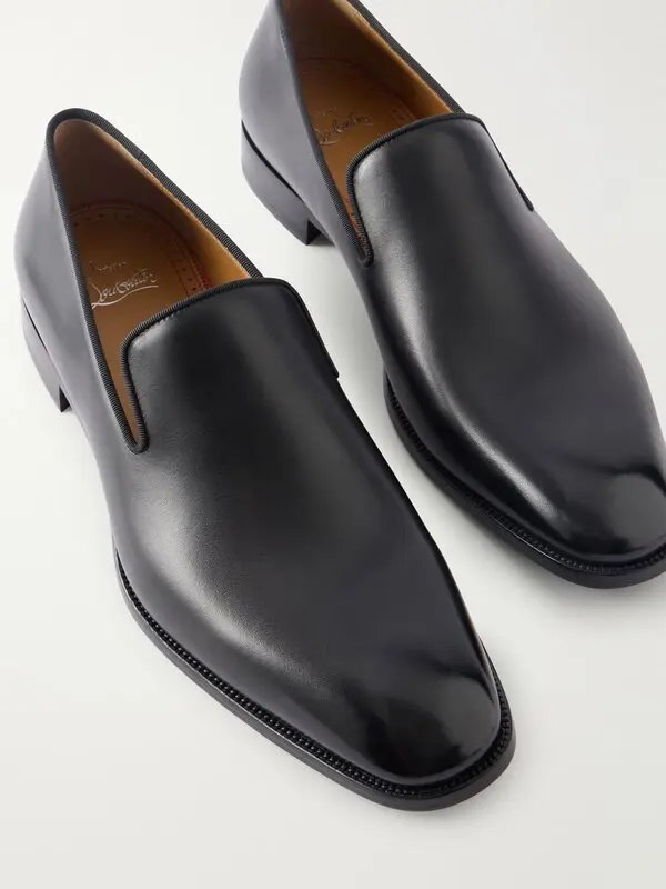 CHRISTIAN LOUBOUTIN Danny Leather Loafers - Black