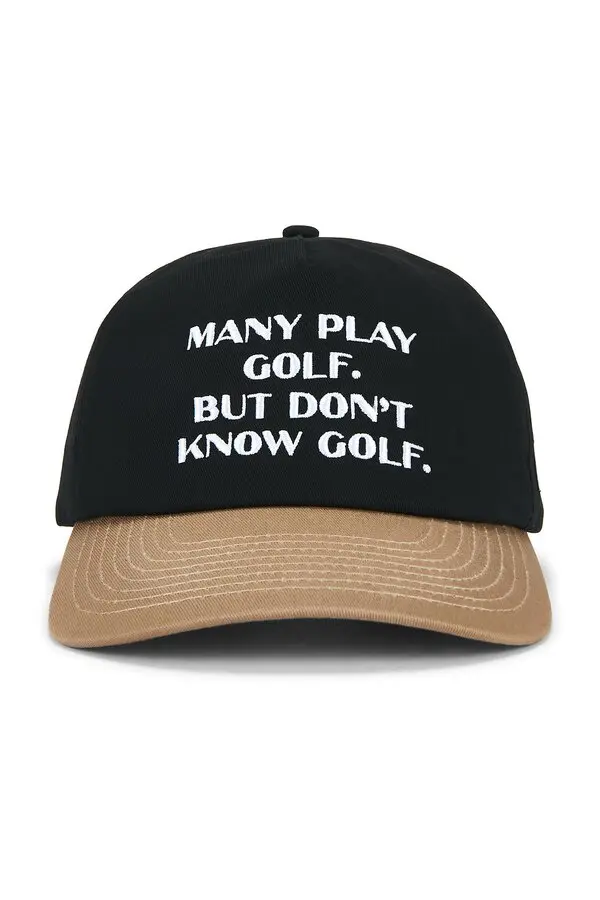 STUDENTS GOLF Clueless Strap Back Cap - Black