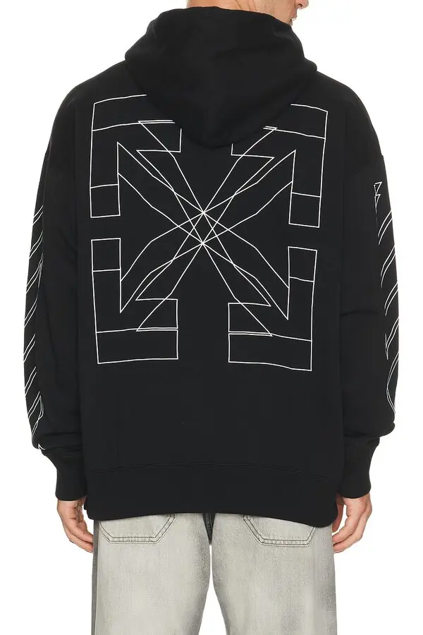 Off-White Double Arrow Skate Hoodie - Black