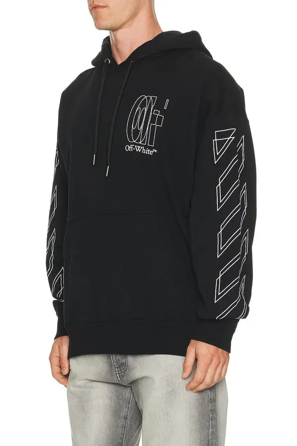 Off-White Double Arrow Skate Hoodie - Black