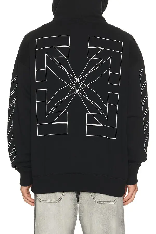 Off-White Double Arrow Skate Hoodie - Black