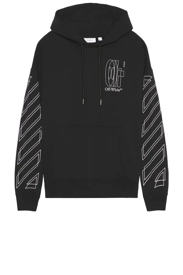 Off-White Double Arrow Skate Hoodie - Black