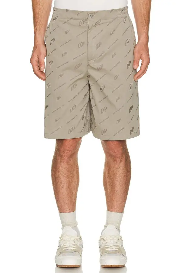 Off-White Jacquard Bowl Shorts - Stone