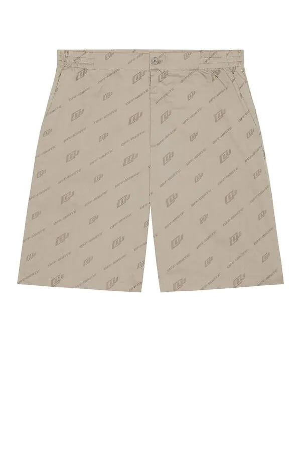 Off-White Jacquard Bowl Shorts - Stone