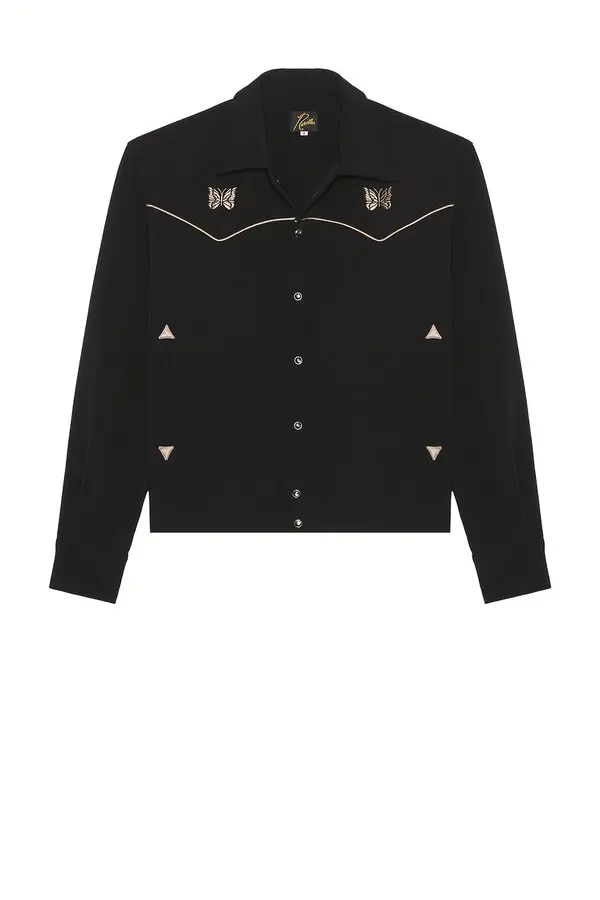 Needles Stadium Jacket Poly Sateen - Black
