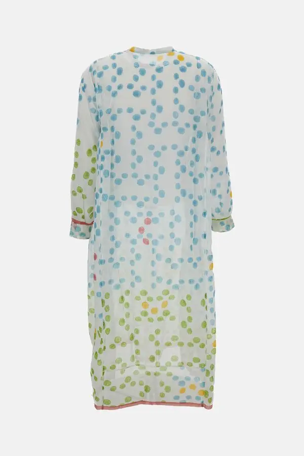 INJIRI Long Sleeve Trumpet Dress - Multicolor