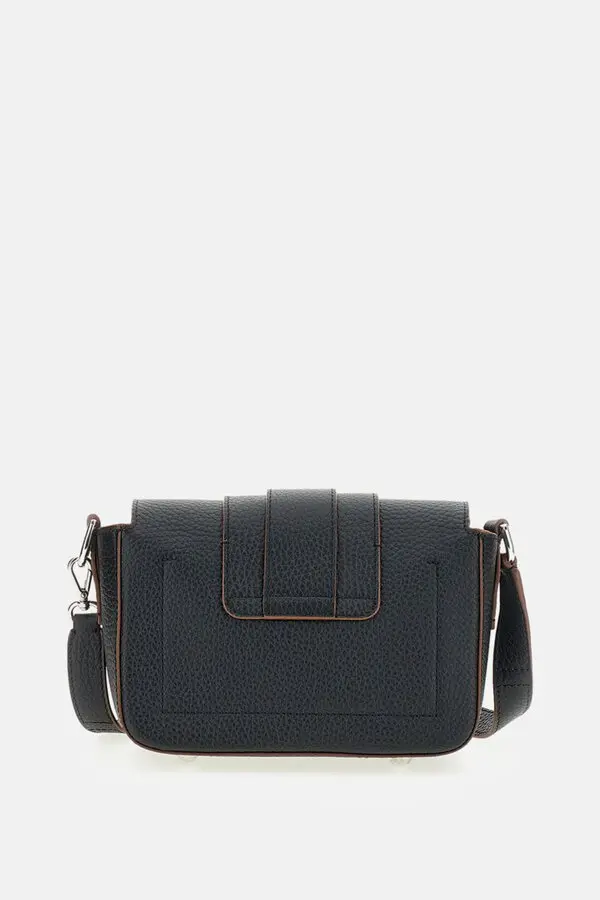Hogan H01x Flap Bag In Hammered Leather - Nero