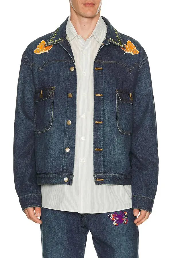 Needles Papillon Denim Jacket - Indigo