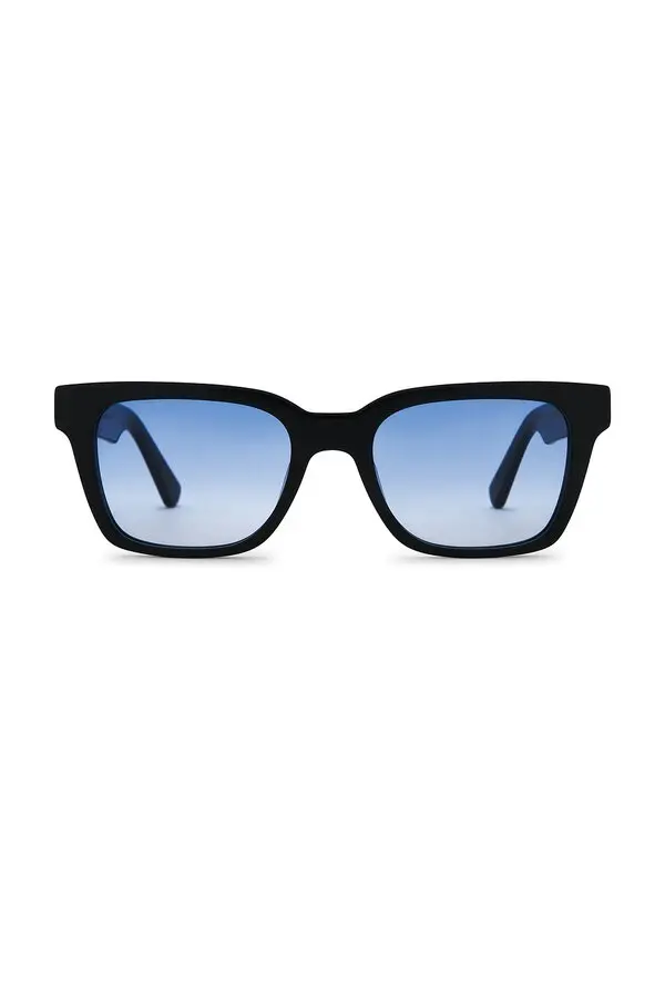 MESSYWEEKEND Dean Sunglasses In Black - Black & Gradient Blue