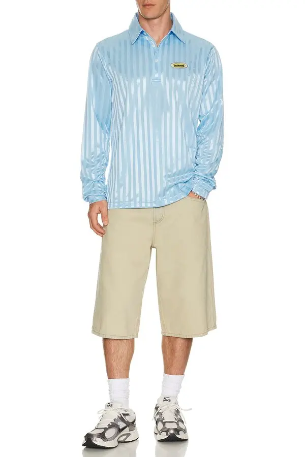 METALWOOD STUDIO Longsleeve Player Polo In Blue