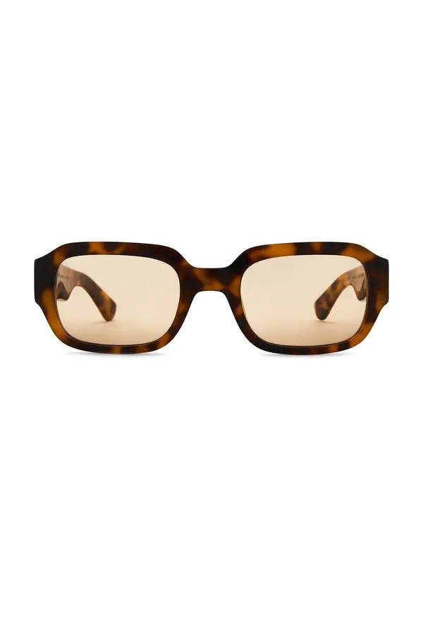 MESSYWEEKEND Downey Sunglasses In Brown - Tortoise & Orange