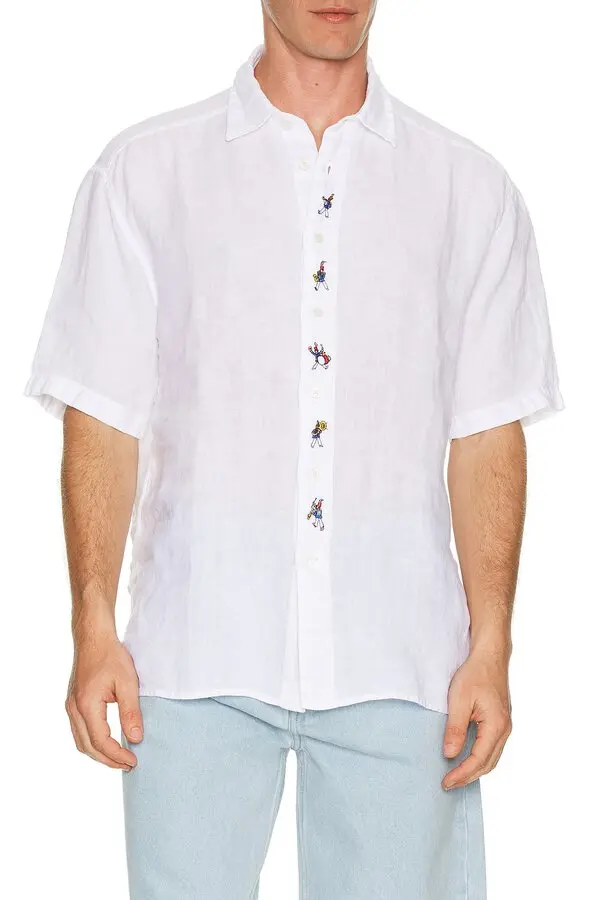 EDMMOND STUDIOS Brass Band Shirt In White