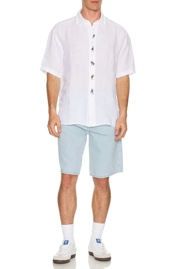 EDMMOND STUDIOS Brass Band Shirt In White