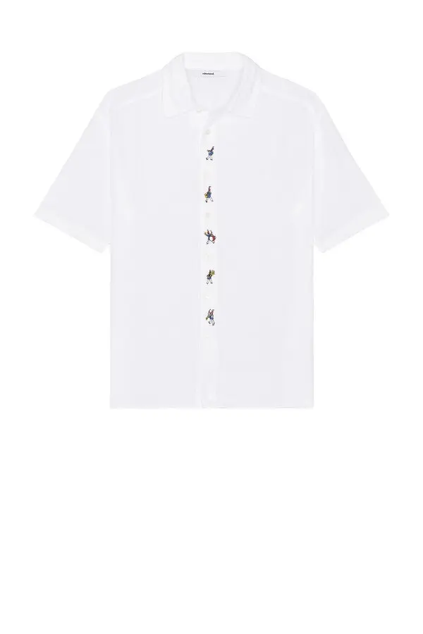 EDMMOND STUDIOS Brass Band Shirt In White