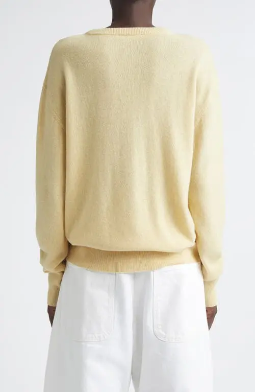 LEMAIRE Cashmere And Wool Crewneck Sweater - Butter
