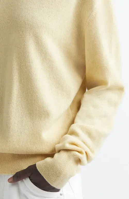 LEMAIRE Cashmere And Wool Crewneck Sweater - Butter