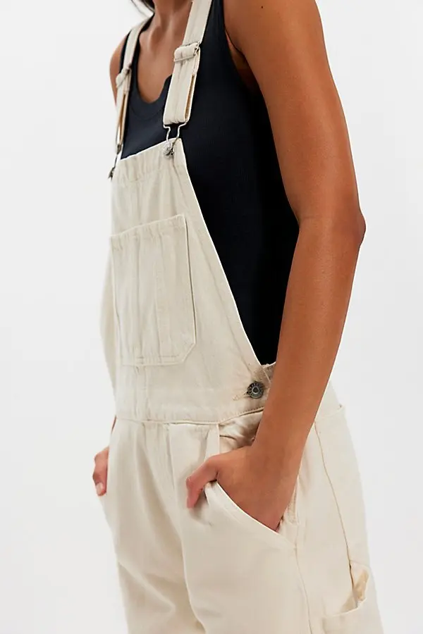 Rolla's Arc Barrel Overalls - Cream
