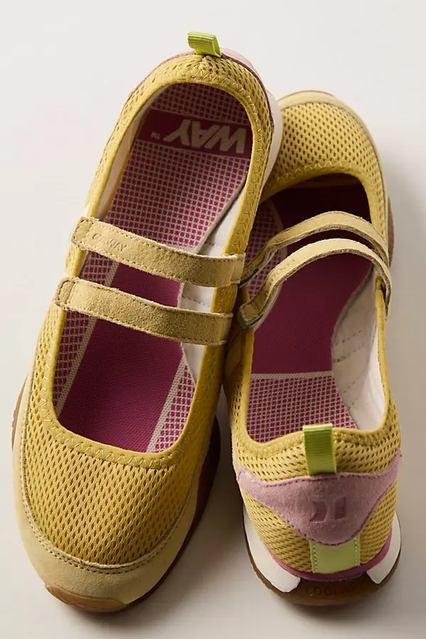 COOLWAY Bella Mary Jane Sneakers - Yellow
