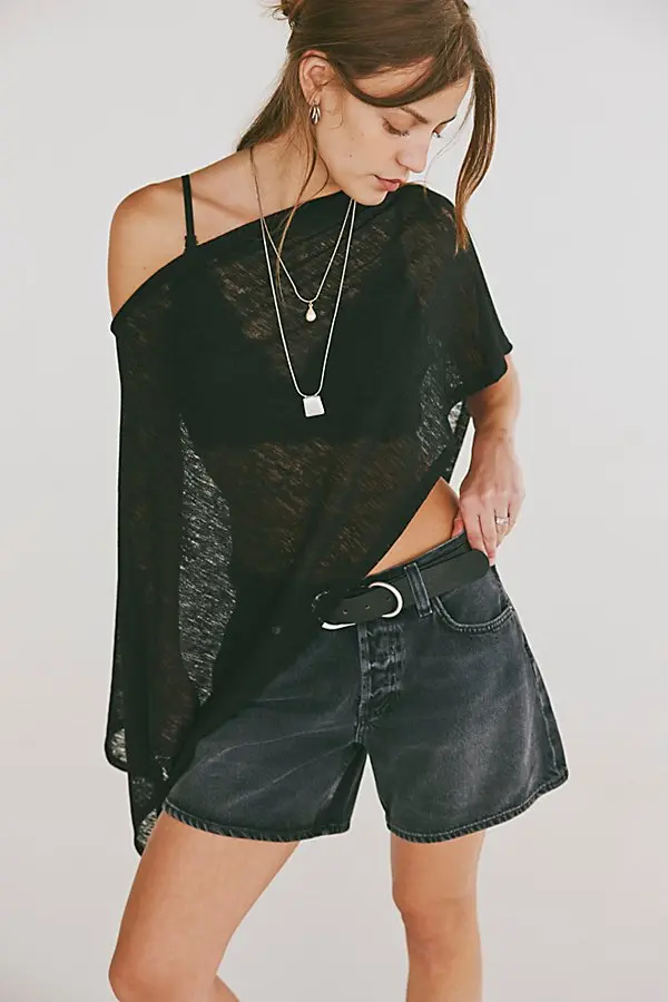 Citizens Of Humanity Billie Relaxed Denim Shorts - Vintage Black