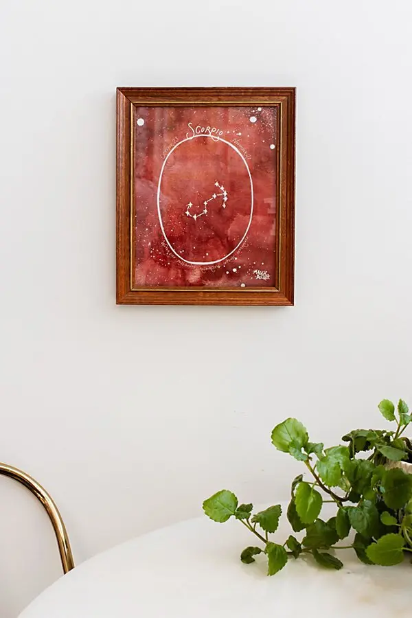 MAGGIE BECKETT STUDIO Astrology Art Print - Scorpio