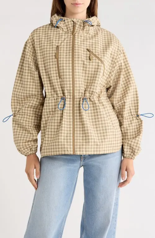 DAMSON MADDER Matilda Gingham Hooded Raincoat