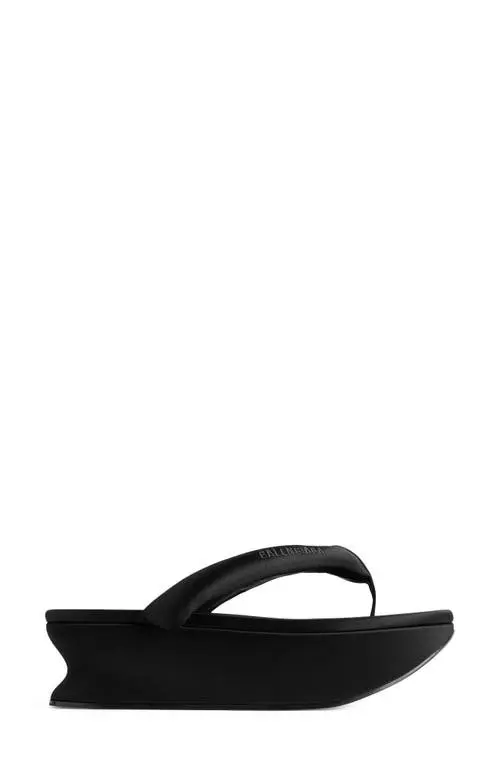 Balenciaga Gaeta Platform Sandal - Black