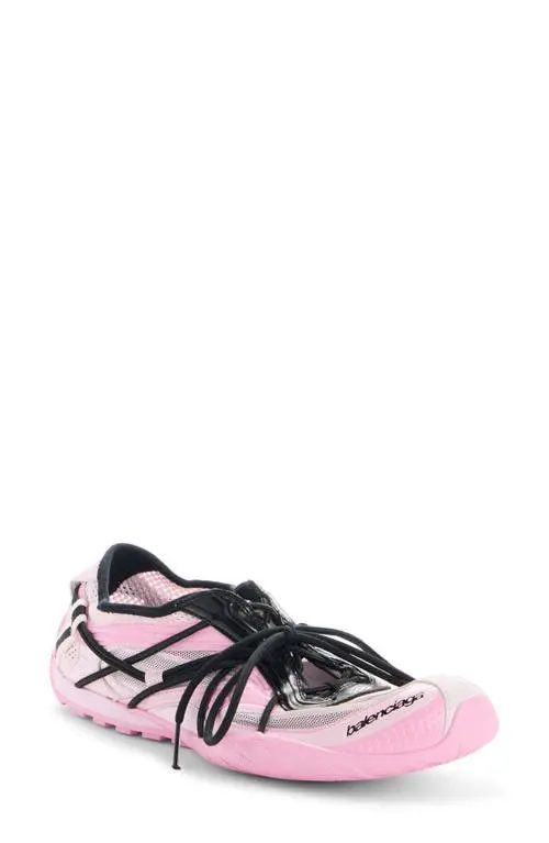 Balenciaga Radar Mesh Slip-on Sneakers - Pink/black