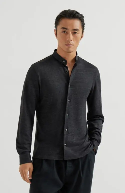 Brunello Cucinelli Jersey Shirt - Anthracite