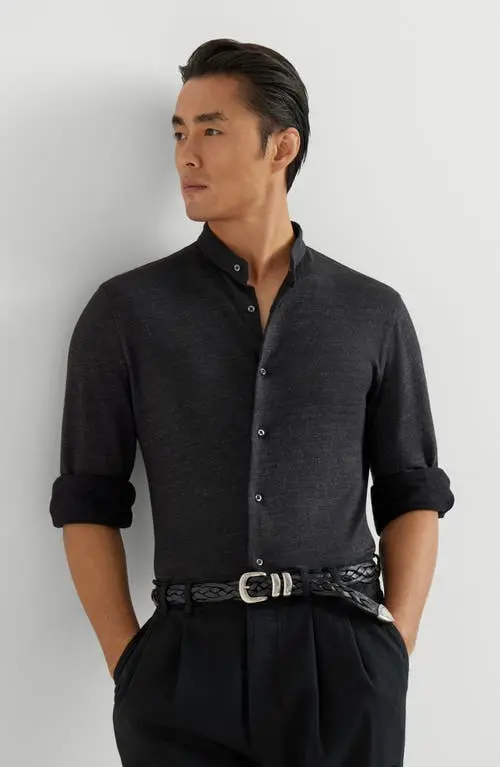 Brunello Cucinelli Jersey Shirt - Anthracite