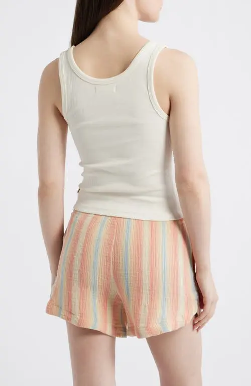 Rip Curl Moon Stretch Cotton Rib Graphic Tank - Bone