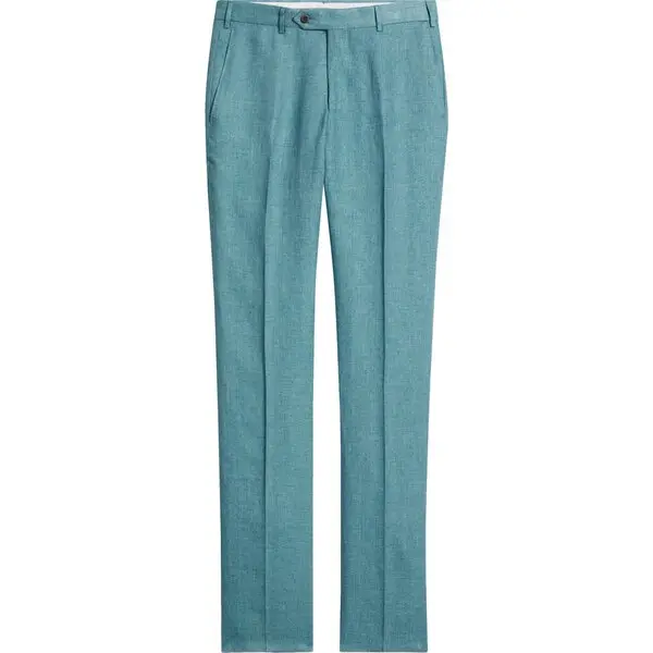 Zanella Parker Linen Pants - Turquoise