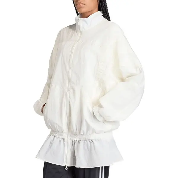 ADIDAS ORIGINALS Santiago Peplum Track Jacket - Off White