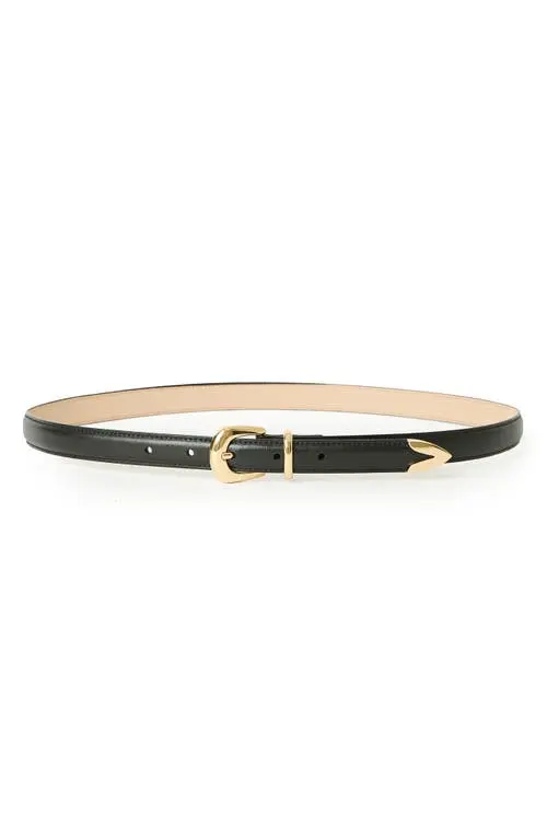 B-low The Belt Leo Suede Belt - Black Gold