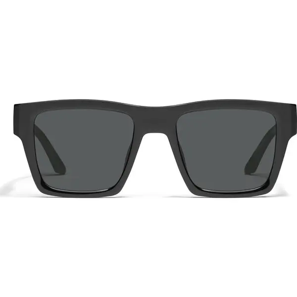 Quay Fast Lane 52mm Square Sunglasses - Black/smoke