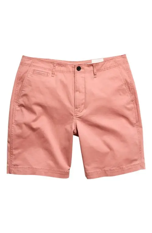 Billy Reid Stretch Cotton Chino Shorts - Salmon