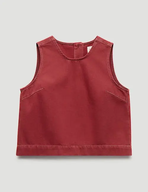 HUSH Valerie Denim Shell Top