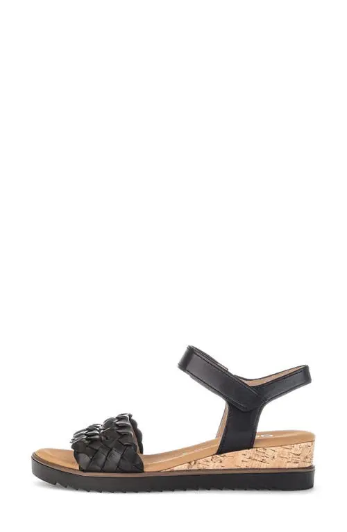 Gabor Ankle Strap Wedge Sandal