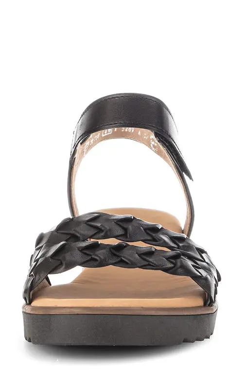 Gabor Ankle Strap Wedge Sandal