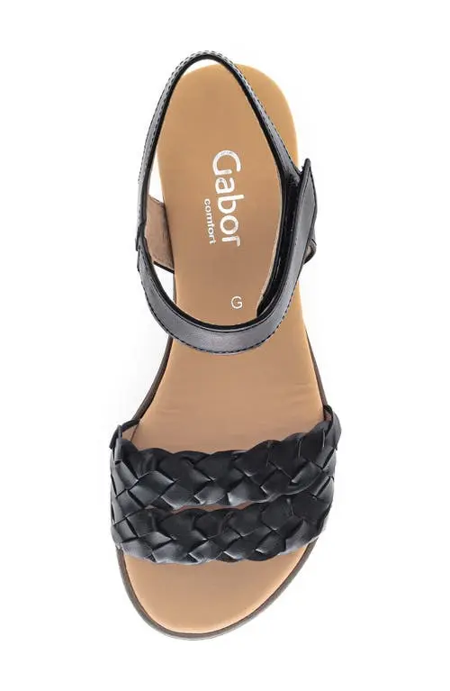 Gabor Ankle Strap Wedge Sandal