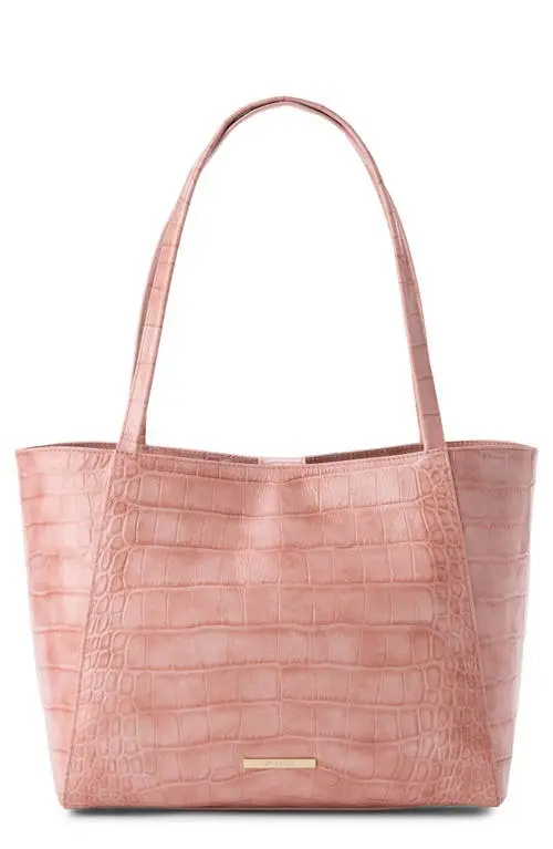 Brahmin Croc Embossed Leather Tote