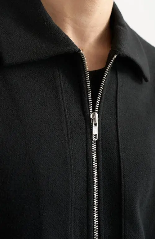 Topman Boxy Fit Jersey Bomber Jacket